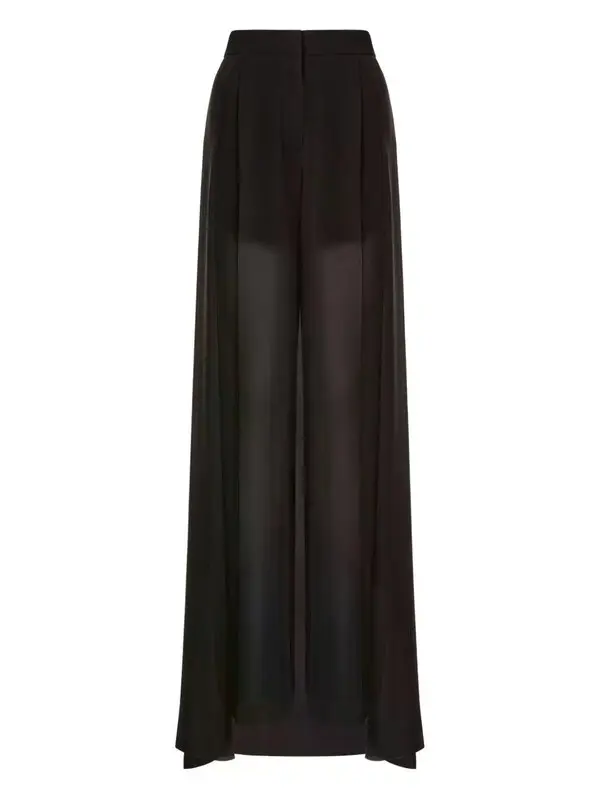 Alberta Ferretti Semi-sheer Wide Leg Trousers
