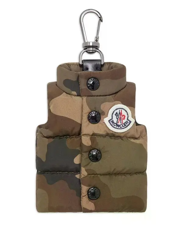 Moncler Puffer-vest Keychain - Green
