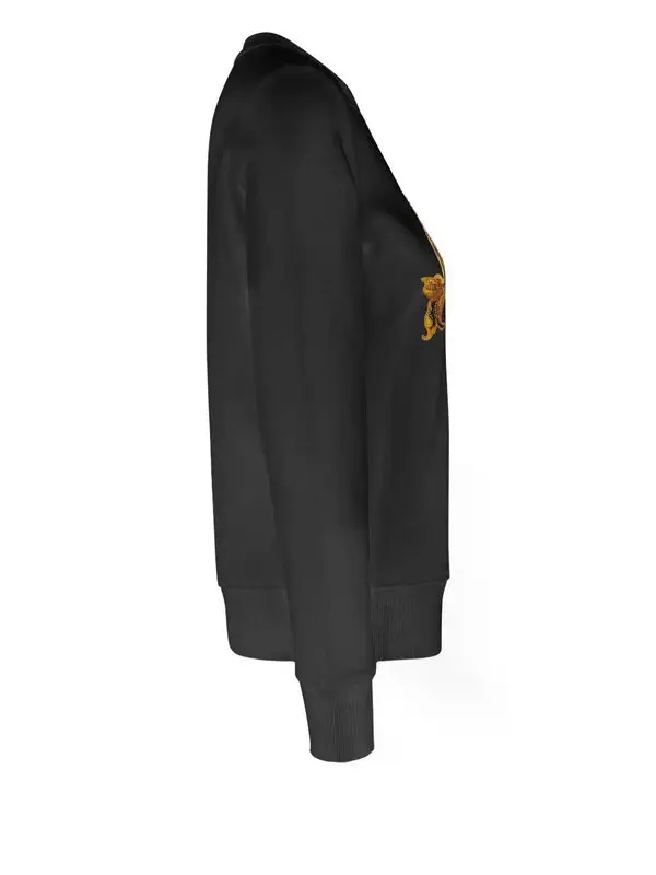Versace Logo-print Sweatshirt - Black