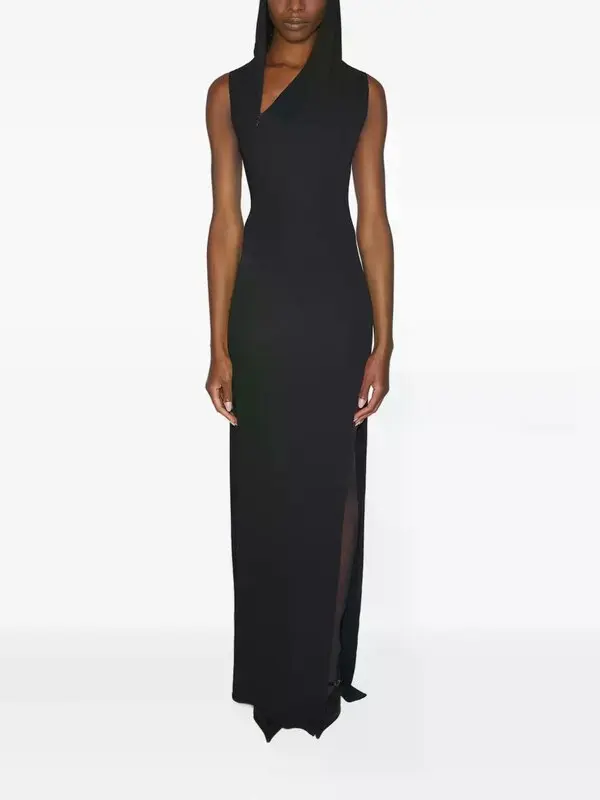 MUGLER Hooded Maxi Dress