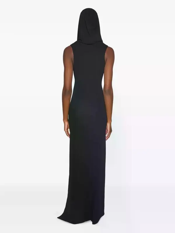 MUGLER Hooded Maxi Dress