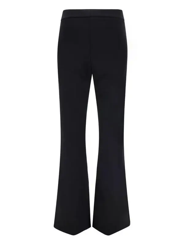 Avenue Montaigne Fitted Flared Trousers - Black