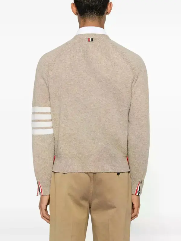 Thom Browne 4-bar Shetland Wool Cardigan
