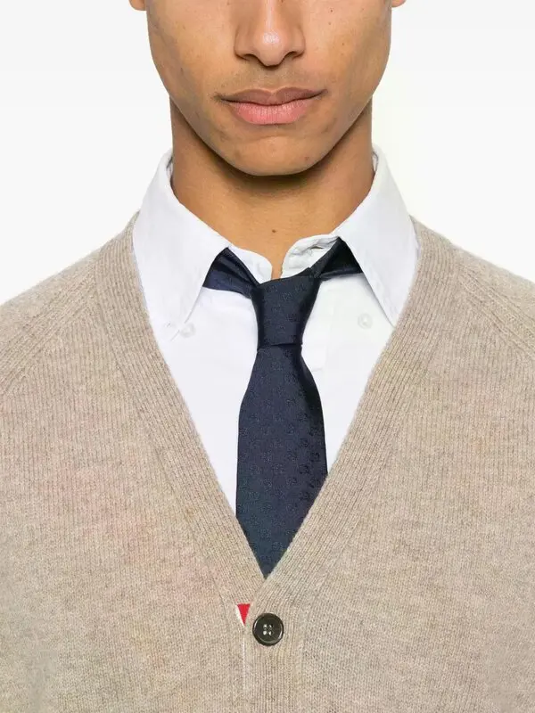 Thom Browne 4-bar Shetland Wool Cardigan