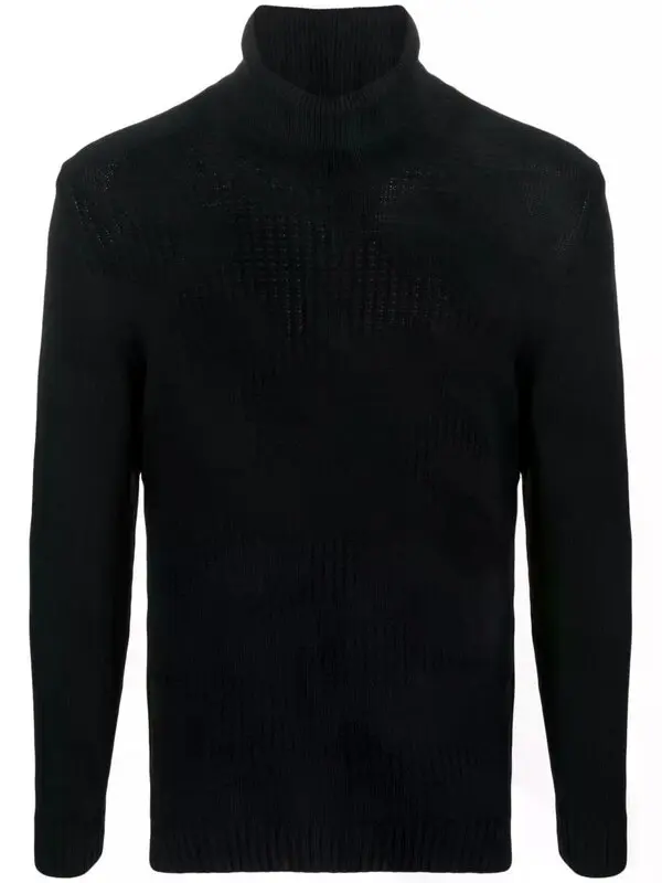 Pmd Ribbed Panelling Roll-neck Jumper