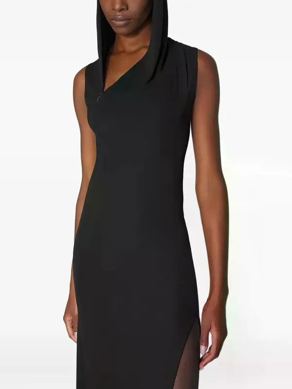 MUGLER Hooded Maxi Dress