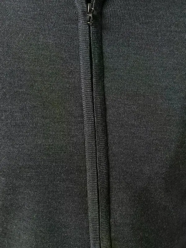 John Smedley Merino Wool Zipped Cardigan