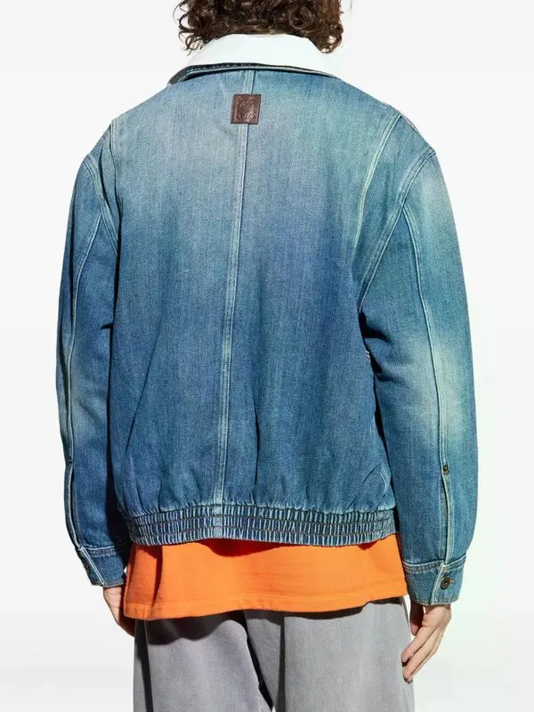 Loewe Contrast-collar Denim Jacket