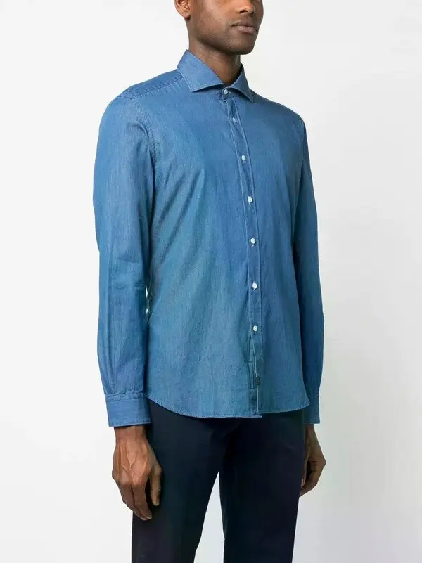 FAY Denim-effect Shirt