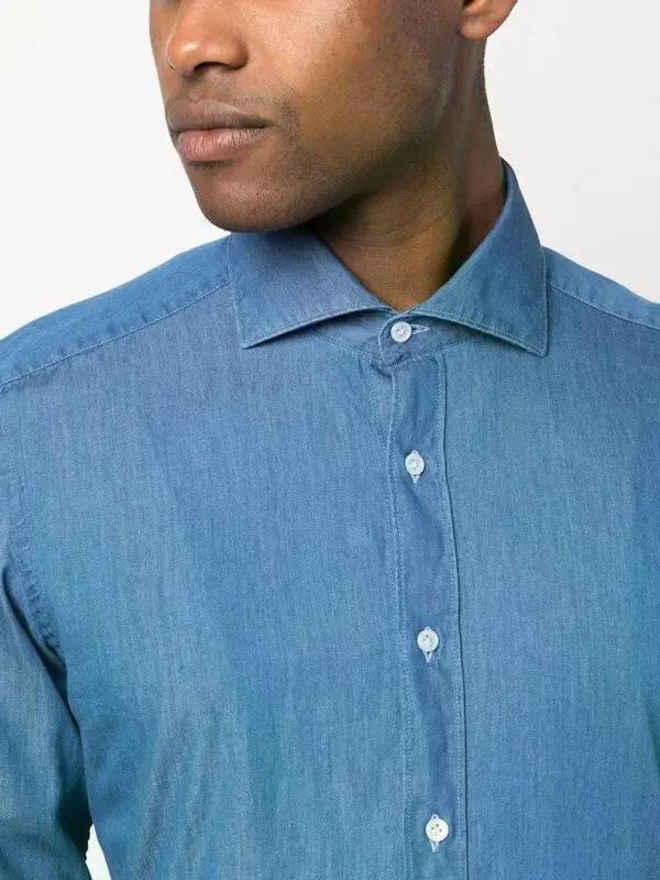 FAY Denim-effect Shirt