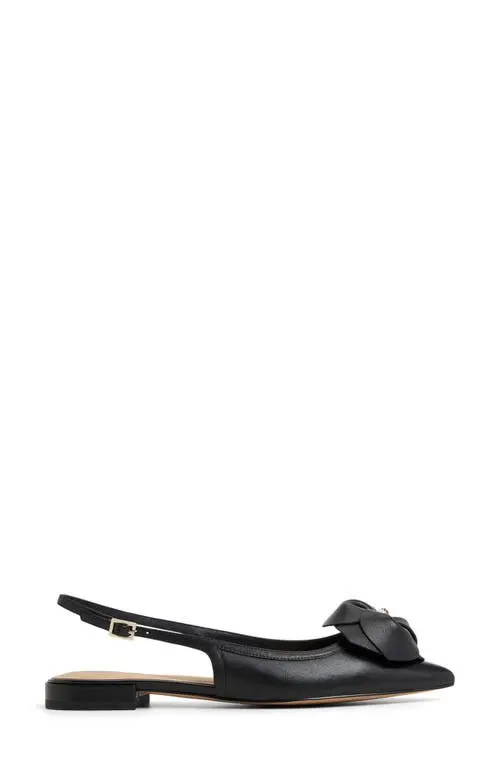 Ted Baker London Lili Rose Pointed Toe Slingback Flat - Black