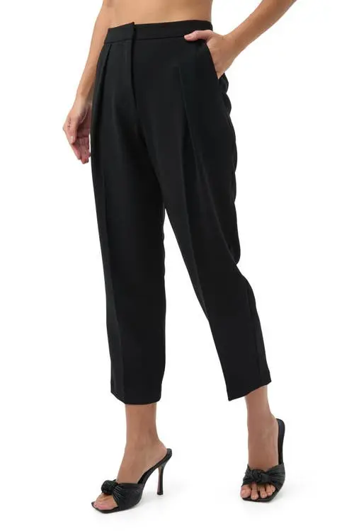 Trina Turk Larch Ankle Length Suiting Pant - Black