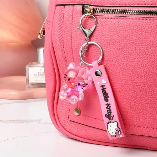HELLO KITTY Liquid Keychain With Wrist Strap