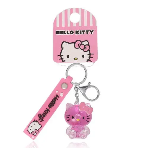 HELLO KITTY Liquid Keychain With Wrist Strap