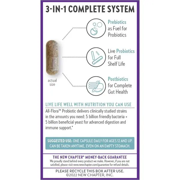 NEW CHAPTER Probiotic All-flora 60 Capsules