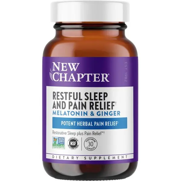NEW CHAPTER Restful Sleep + Pain 30 Capsules - One-color
