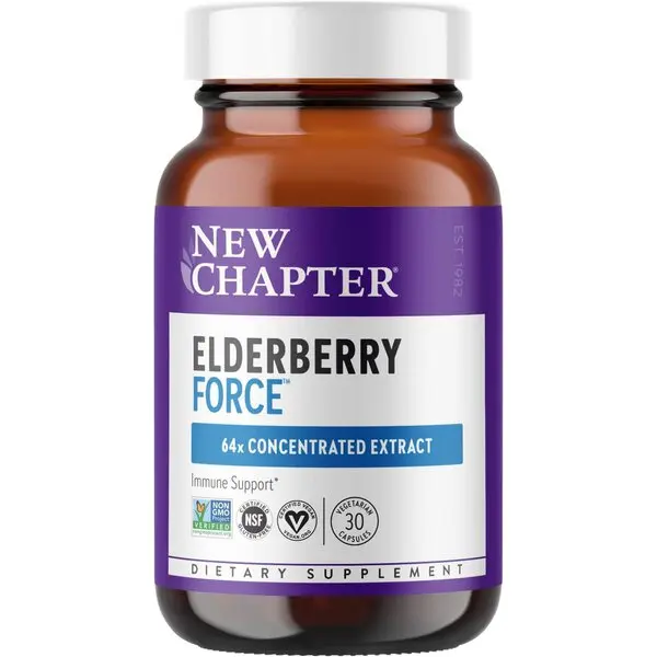 NEW CHAPTER Elderberry Force 30 Capsules - One-color