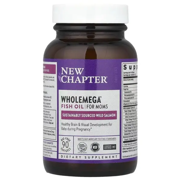 NEW CHAPTER Wholemega For Moms 90 Softgel Capsules - One-color