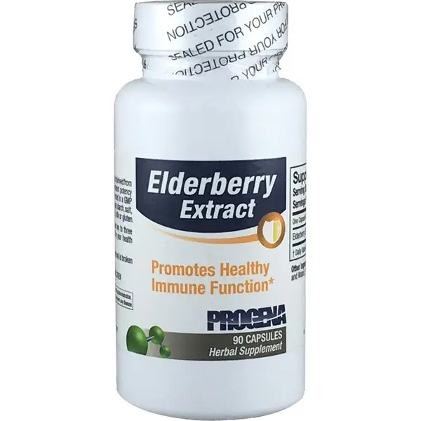 PROGENA Elderberry Extract 90 Capsules - One-color