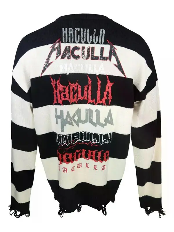 HACULLA. Striped Jumper With Graphic Print