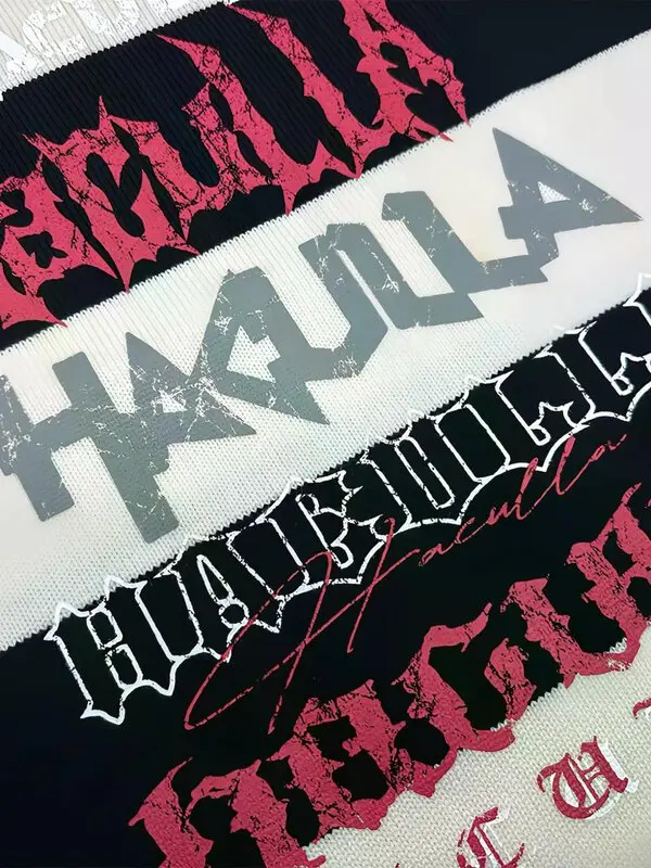HACULLA. Striped Jumper With Graphic Print