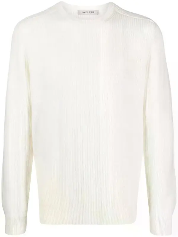 FILERIA Ribbed-knit Crew-neck Jumper