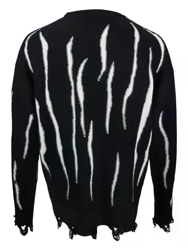 HACULLA. Face-print Frayed Jumper