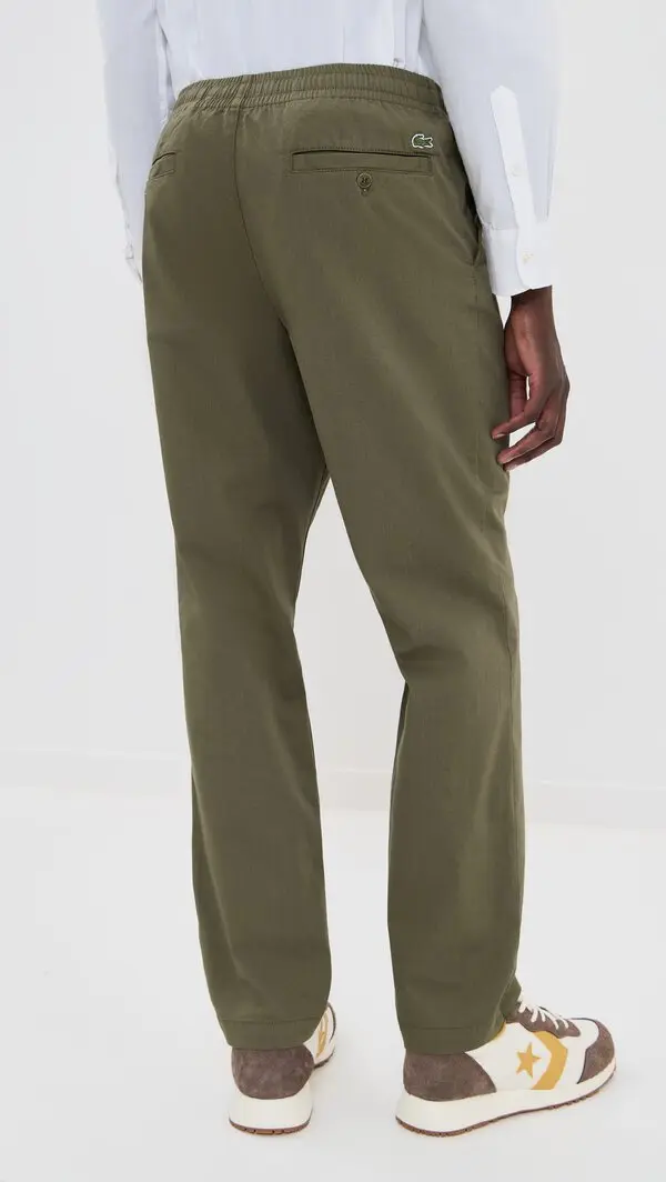Lacoste Regular Fit Pull On Chinos