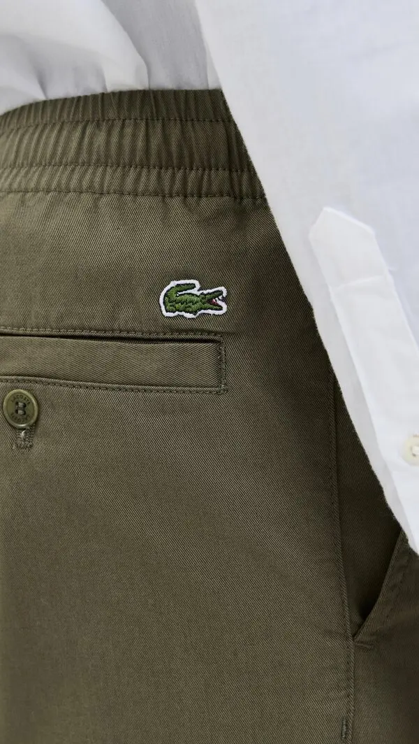 Lacoste Regular Fit Pull On Chinos