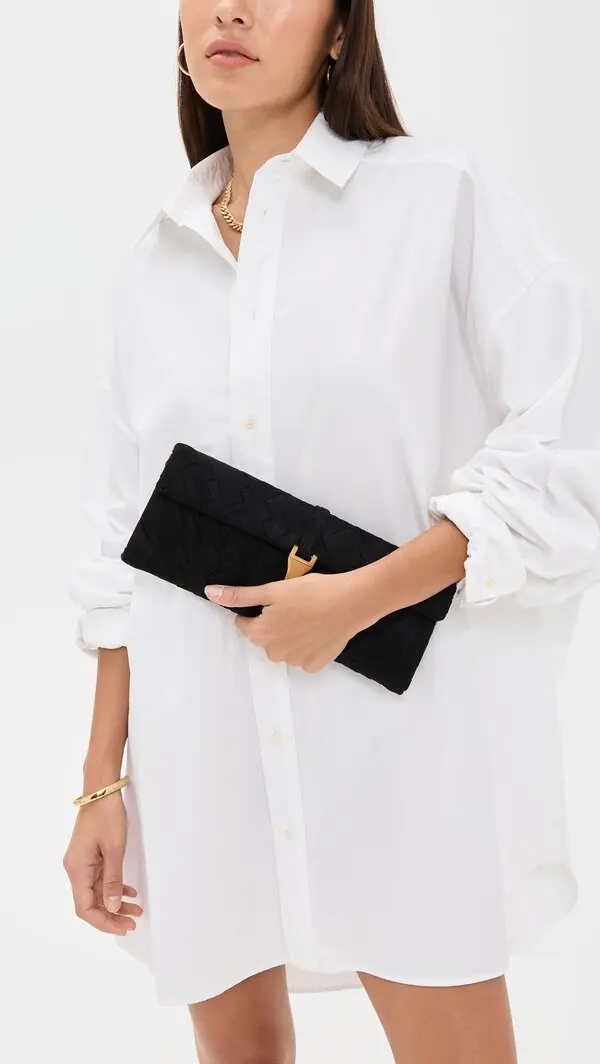 Jw Pei Zaria Woven Clutch - Black