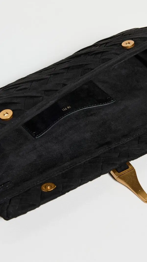 Jw Pei Zaria Woven Clutch - Black