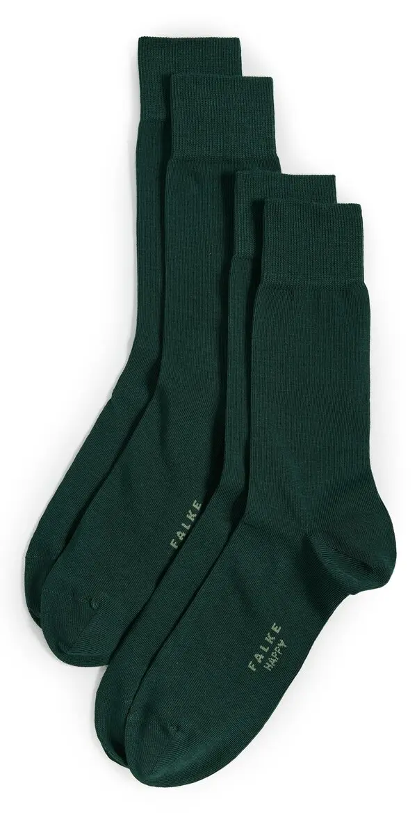 Falke Happy 2-pack Socks - Hunter Green