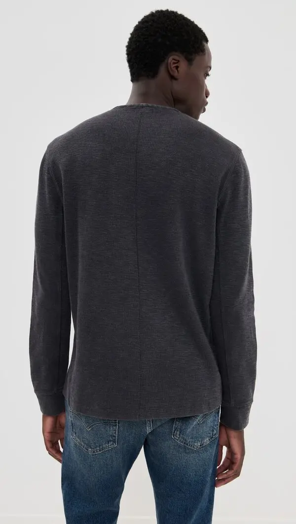 Rails Soto Henley - Washed Black