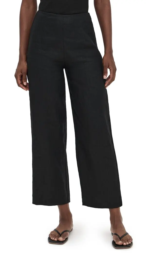 Posse Noelle Wide Leg Linen Pants