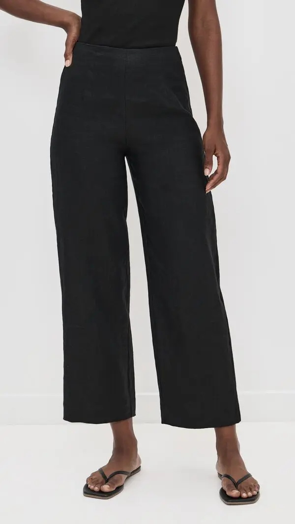 Posse Noelle Wide Leg Linen Pants