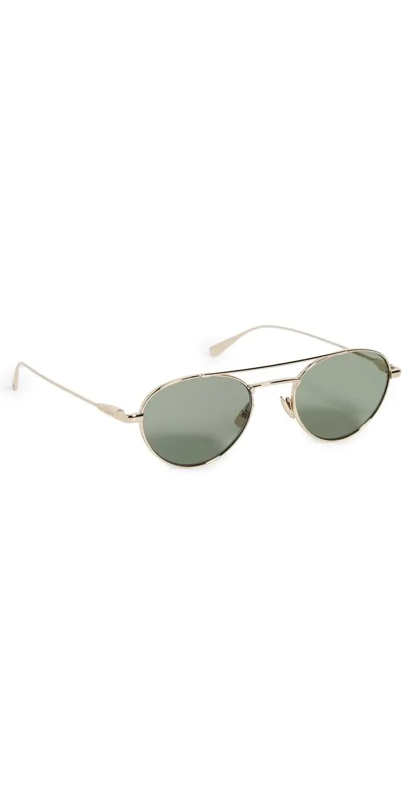 Saint Laurent Sl 97 Sunglasses - Gold-gold-green