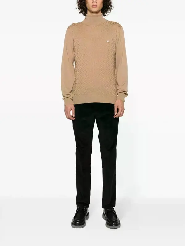 MANUEL RITZ Logo-embroidered Wool Jumper