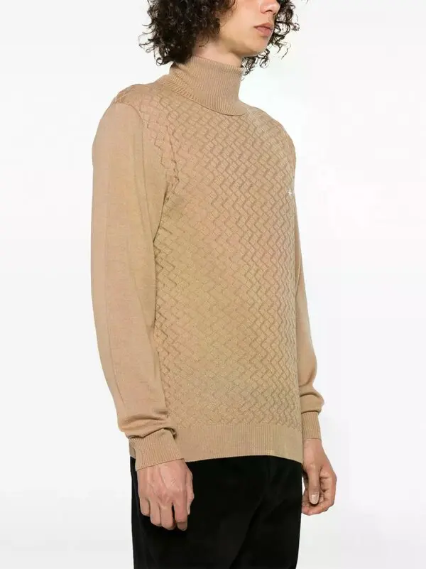 MANUEL RITZ Logo-embroidered Wool Jumper