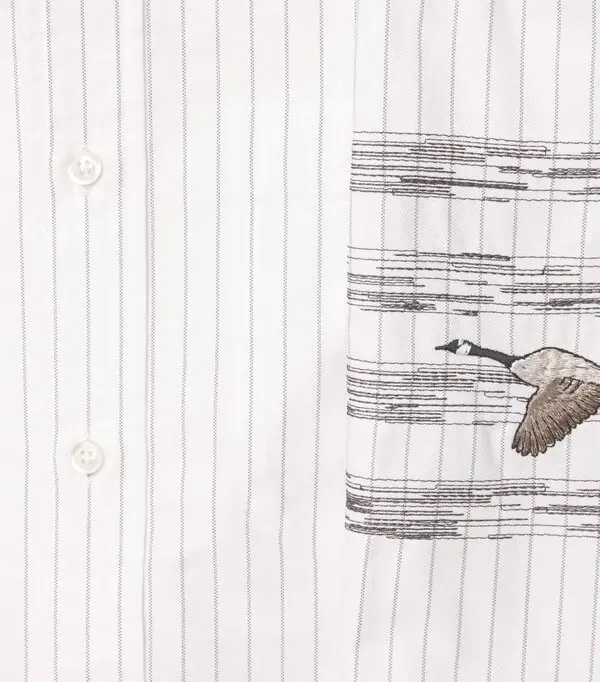 Thom Browne Cotton Embroidered Geese Shirt
