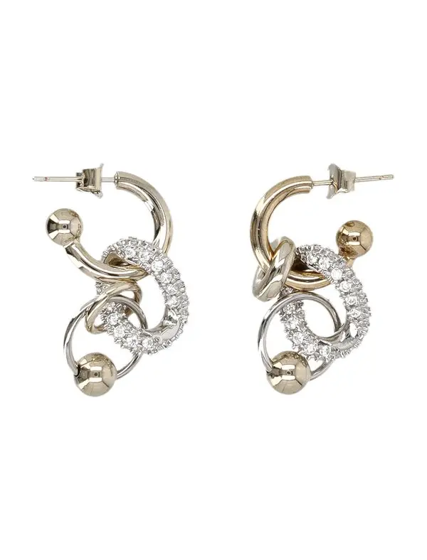 JUSTINE CLENQUET Lexie Earrings - Gold Palladium