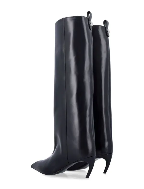 Attico Pointed Toe Mid-calf Boots