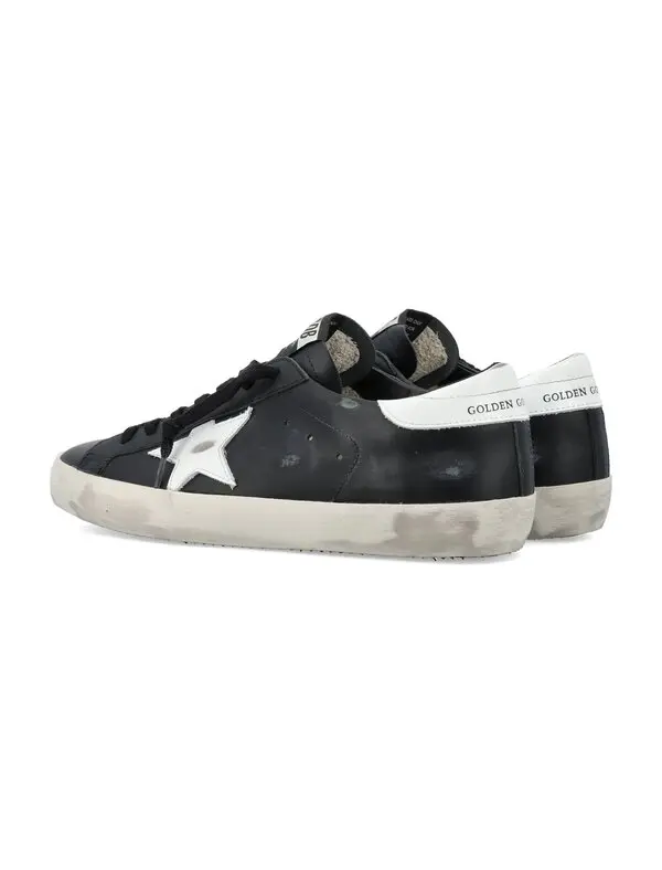 GOLDEN GOOSE Super-star Leather Sneakers - Black