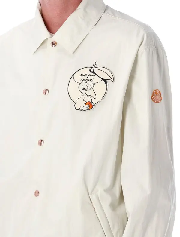 MONCLER X DONALD GLOVER Satsuma Cotton Blend Shirt Jacket