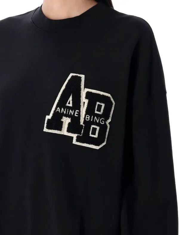 ANINE BING Crewneck Long Sleeve Top