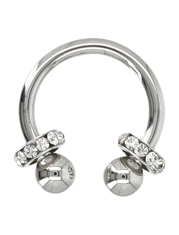 JUSTINE CLENQUET Bless Crystal Ear Cuff - Palladium