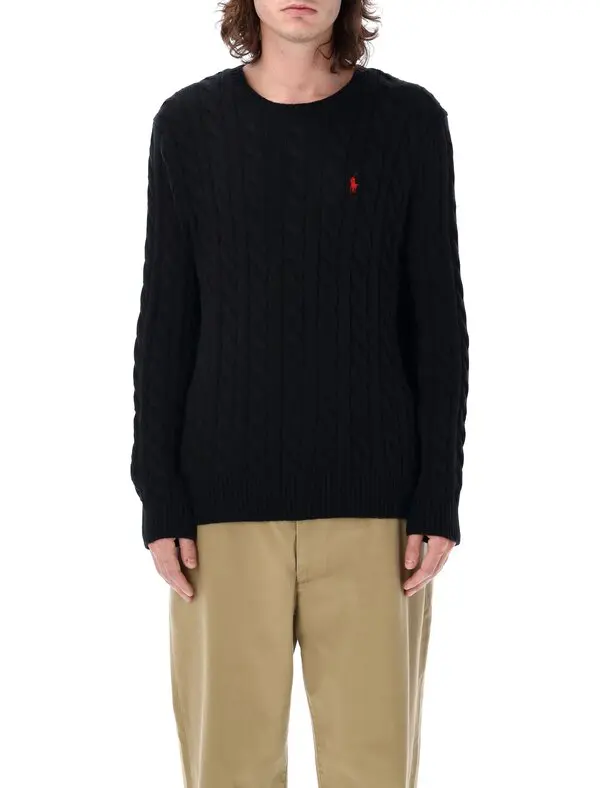 Polo Ralph Lauren Cable Knit Sweater - Black