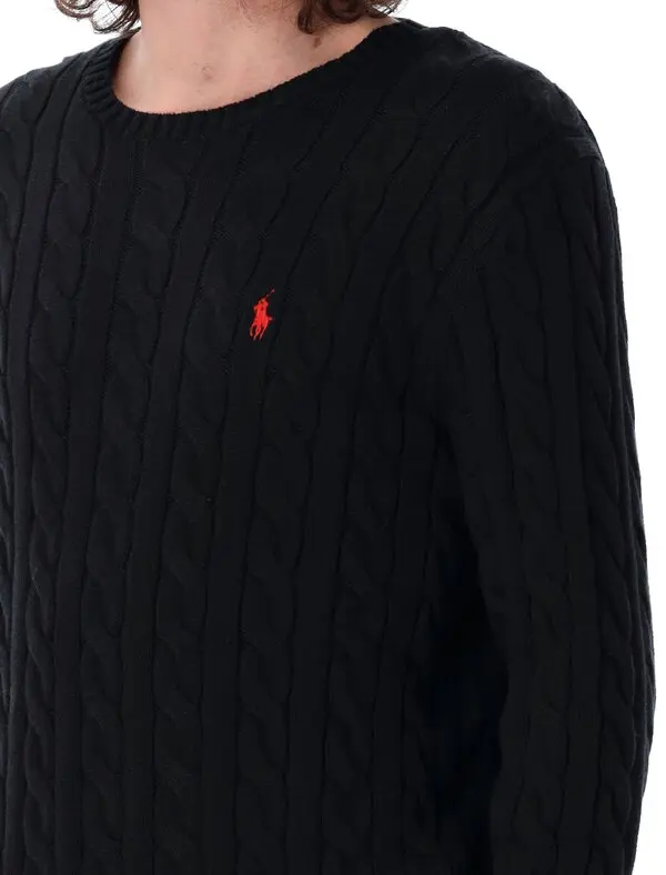 Polo Ralph Lauren Cable Knit Sweater - Black