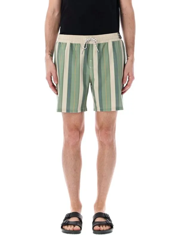 BILLABONG Striped Shorts - Moss