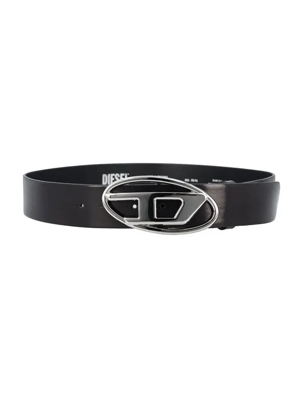 DIESEL® B-1dr W Leather Belt - Black