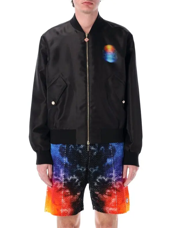 Casablanca Organza Gradient Bomber Jacket